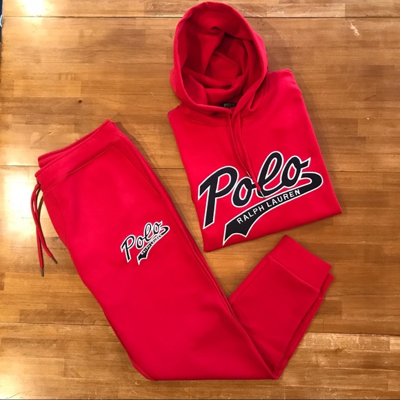 Polo Ralph Lauren | Pants | Polo Ralph Lauren Cursive Logo Jogging Suit ...